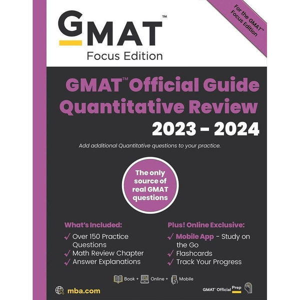 GMAT Official Guide Quantitative Review 2023-2024 Focus Edition ...