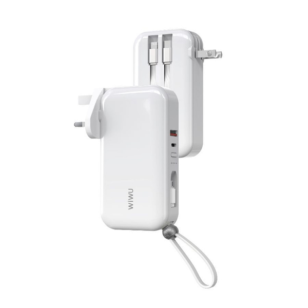 Внешний аккумулятор (Power Bank) WIWU JC-23, 3 в 1 US+UK+EU 22.5 Вт ...