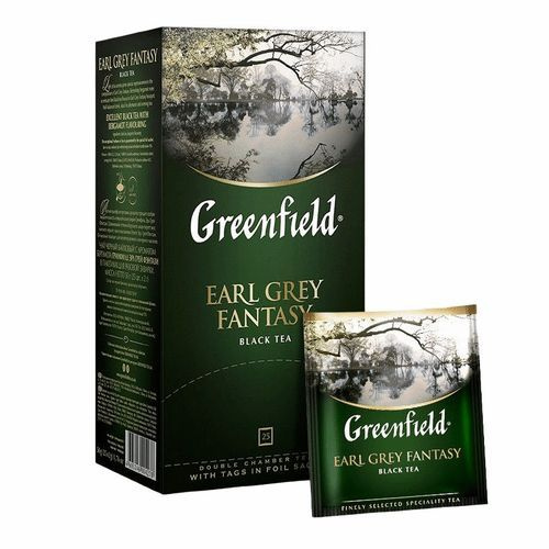 Чай черный Greenfield Earl Grey Fantasy в пакетиках 2 г х 25 шт ...