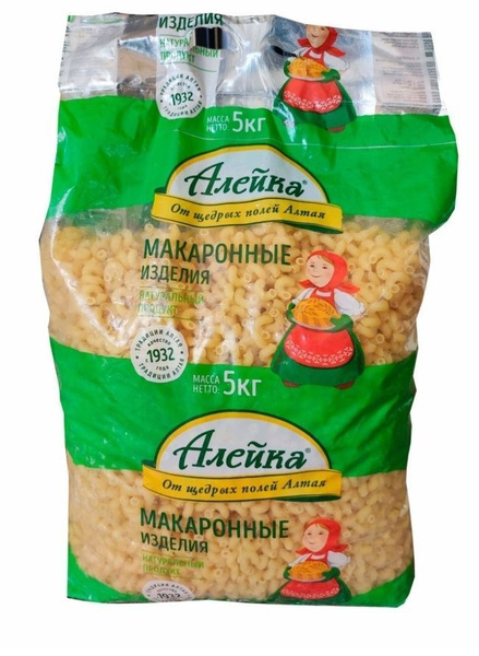 Макароны Алейка рожки 5 кг - купить с доставкой по выгодным ценам в ...