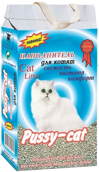 Наполнитель Pussy-Cat Cat Litter Океанический для котят, впитывающий, 2 ...