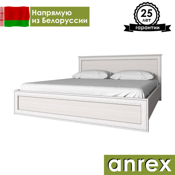 Полутороспальная кровать Anrex мебель Тиффани / Tiffany 140 вудлайн кремовый купить на OZON по ...