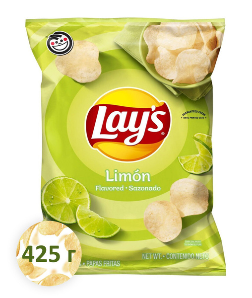 Картофельные чипсы Lay's Limon 1 шт. 425.2 г США - купить с доставкой по выгодным ценам в ...
