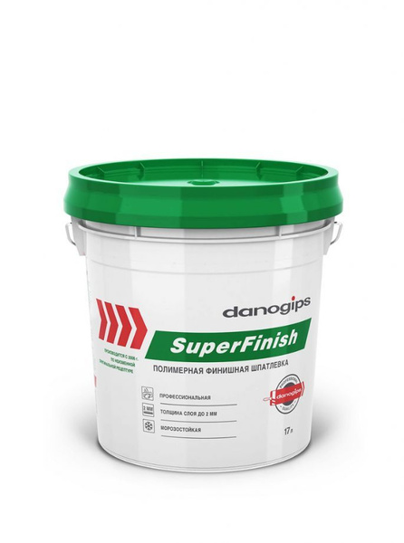 Шпатлевка для внутренних работ полимерная Danogips SuperFinish 17 л. купить по низкой цене с ...