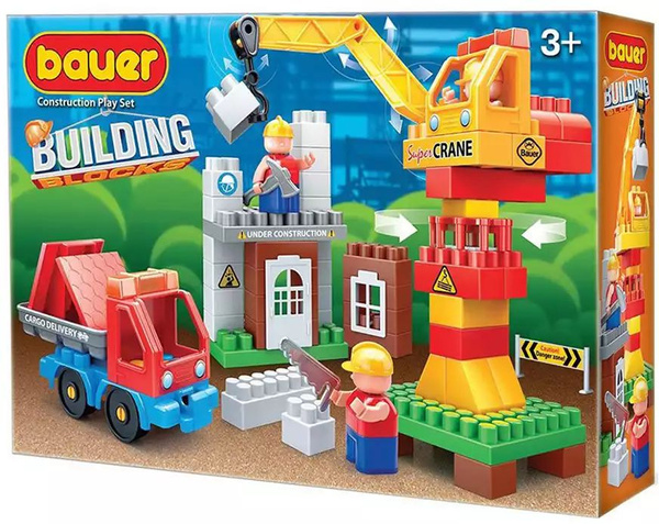 Конструктор Стройка с краном и грузовиком 97 эл. 660 Bauer - купить с ...