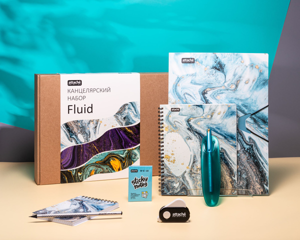 Подарочный набор Attache Selection Fluid канцелярский, 7 предметов - купить с доставкой по ...