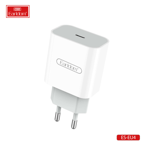 Сетевое зарядное устройство Earldom MR_EARLDOM_WALL_CHARGER, 20 Вт, USB ...