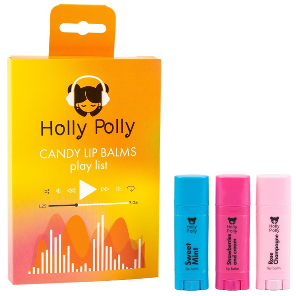 Холли Полли Набор бальзамов для губ Candy Play List (Holly Polly, Music ...