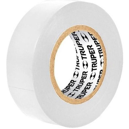 Изолента TRUPER Изолента TRUPER M-22B 13515, белая 9 м, акрил, ширина ...