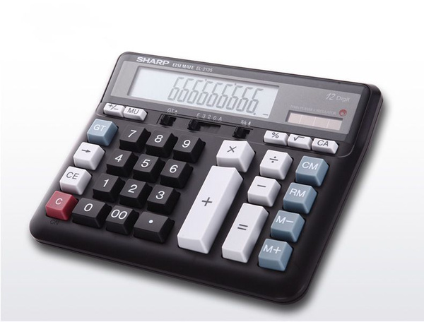 Компьютерный кнопочный калькулятор Sharp EL-2135, банковский ...