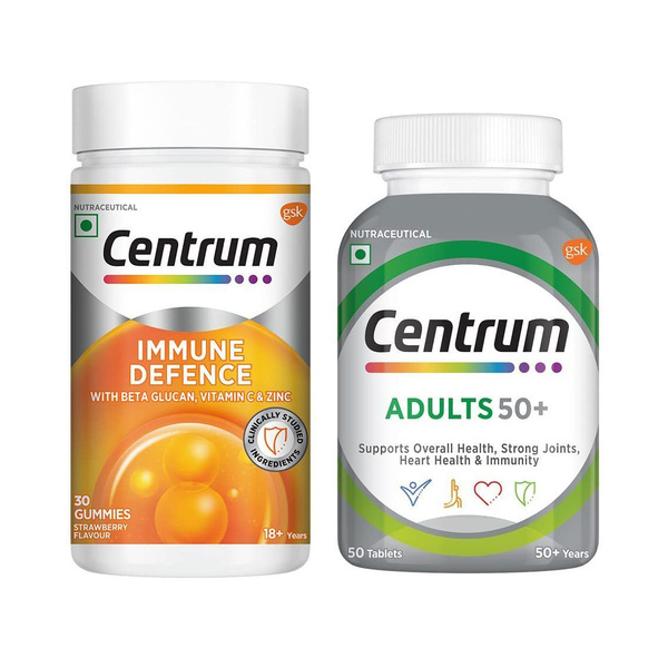 Центрум, Набор: жевательные конфеты для иммунной защиты и добавка для ...