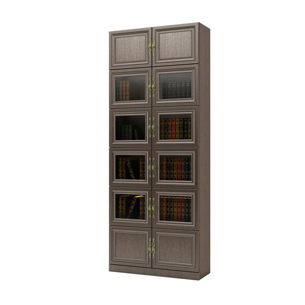 Шкаф книжный Мегамебель Карлос-052, 80x29x203 см - купить по выгодной ...