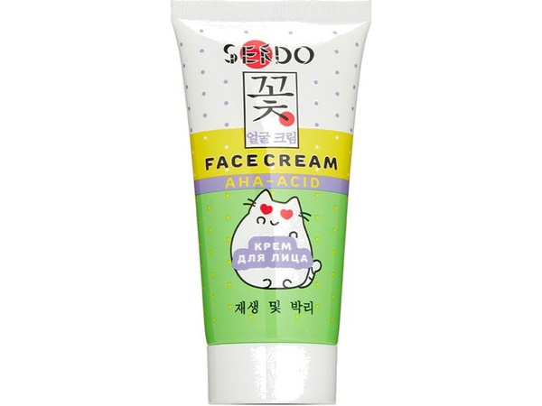 Крем для лица регенерирующий с кислотами Sendo Face Cream AHA-Acid ...