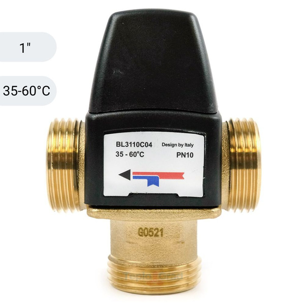 Термостатический смесительный клапан TIM Zeissler 1 35-60С KVs 1.6 BL3110C04 - купить в интернет ...