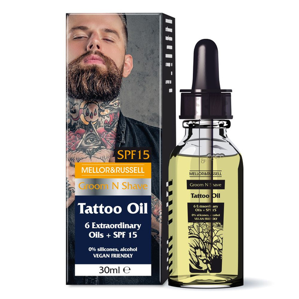 Масло для татуировок "Groom N Shave" с SPF 15, 30 мл Mellor&Russell ...