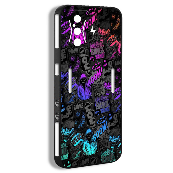 чехол для смартфона Подходит для Xiaomi Poco F4 GT 5G Надписи вау бум ...