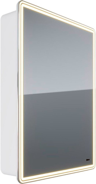 Зеркало-шкаф Lemark Element 60 с подсветкой, 60 см, со светодиодной подсветкой, белое, с ...