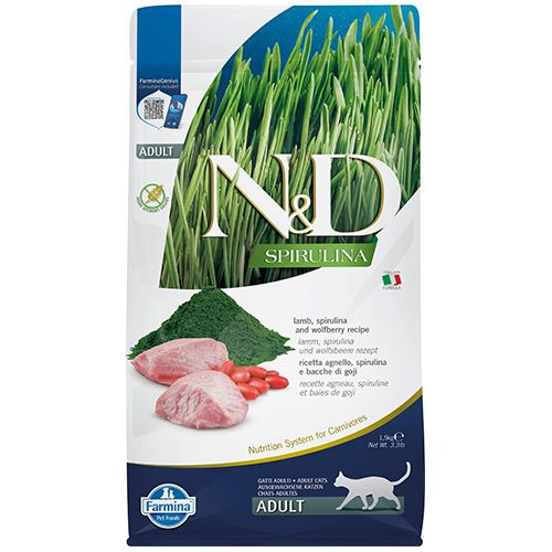 Характеристики Farmina N&D Spirulina Lamb & Wolfberry Adult / Сухой ...