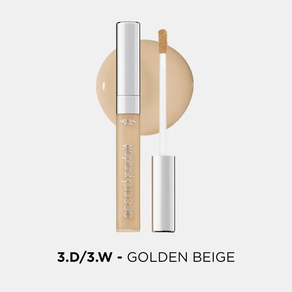 L'Oreal Paris Консилер для лица Alliance Perfect, тон 3.D/3.W Golden ...