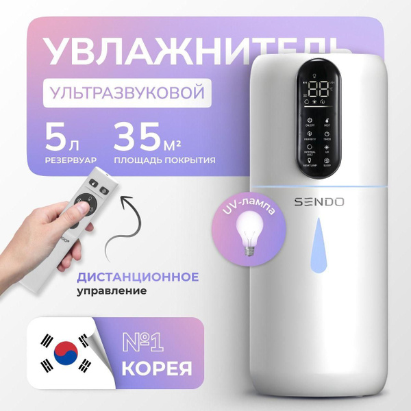 SENDO Увлажнитель воздуха Air D, белый - купить с доставкой по выгодным ...