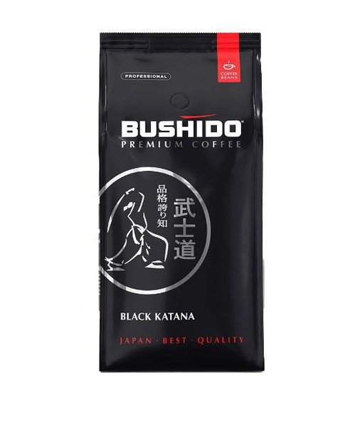 Кофе Bushido Black Katana в зернах, 1 кг - купить с доставкой по ...