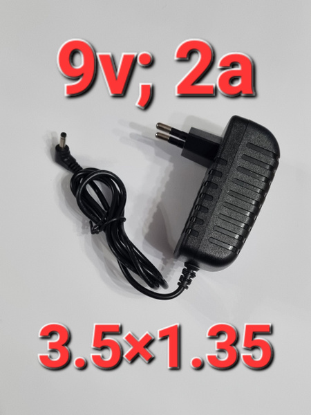 Универсальный адаптер (блок) питания 9V, 2A; 3.5x1.35мм; для POS ...