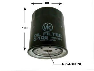 Vic Фильтр масляный арт. C-106, 1 шт. купить на OZON по низкой цене (1381122749)