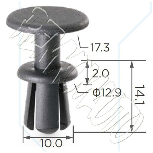 Клипса крепежная автомобильная, 5 шт. купить по выгодной цене в ...