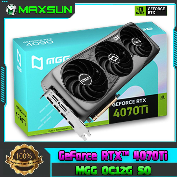 Видеокарта maxsun GeForce RTX 4070 Ti, 12 ГБ GDDR6X - купить по низким ...