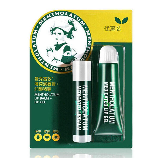 Mentholatum Mint Lip Balm Увлажняющий, увлажняющий, против высыхания ...