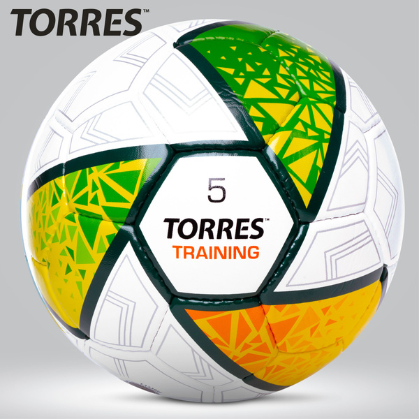 Футбольный мяч TORRES TORREStrng, 5 размер, белый, желтый купить по ...