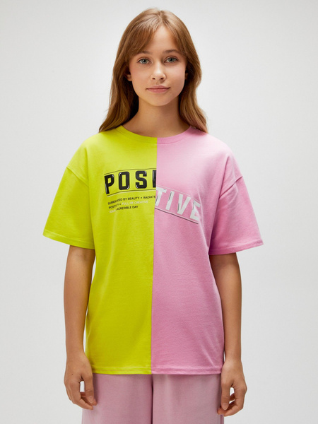 Футболка Acoola, размер 146, цвет желтый, розовый, хлопок 100% - купить по выгодной цене в ...