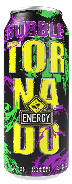 Энергетический напиток Tornado Bubble, 450мл - в заказе 1 шт.! - купить с доставкой по выгодным ...