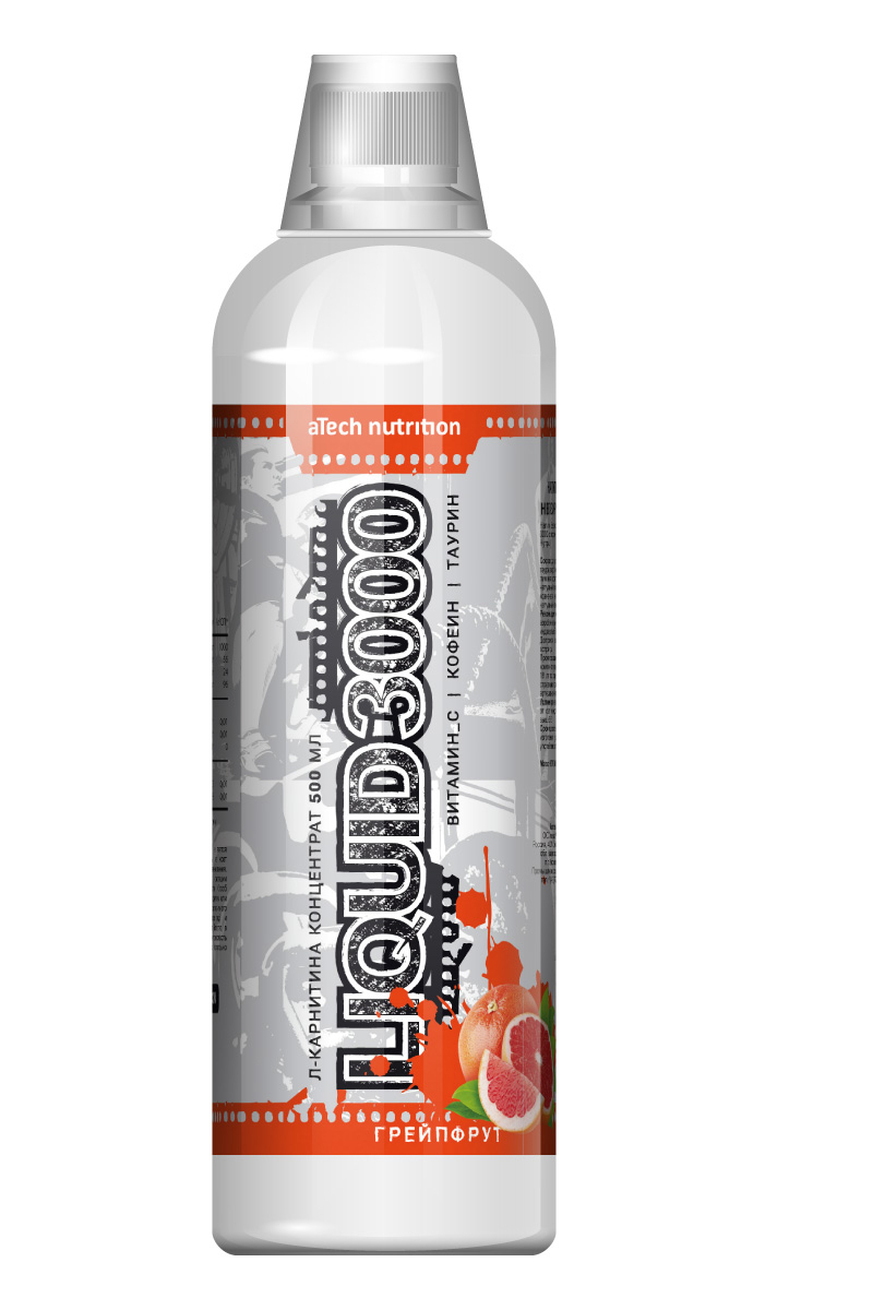 L-карнитин aTech Nutrition 3000, концентрированный, грейпфрут, 500 мл ...