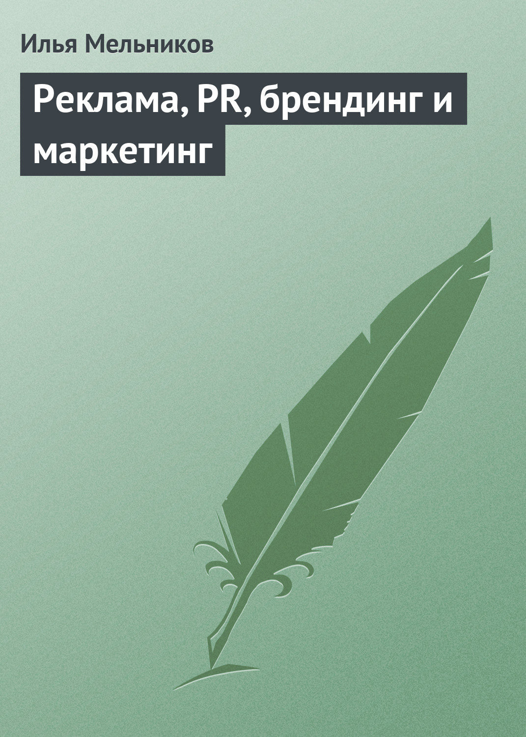 Цифровая книга "Реклама, PR, брендинг и маркетинг" Мельников Илья ...