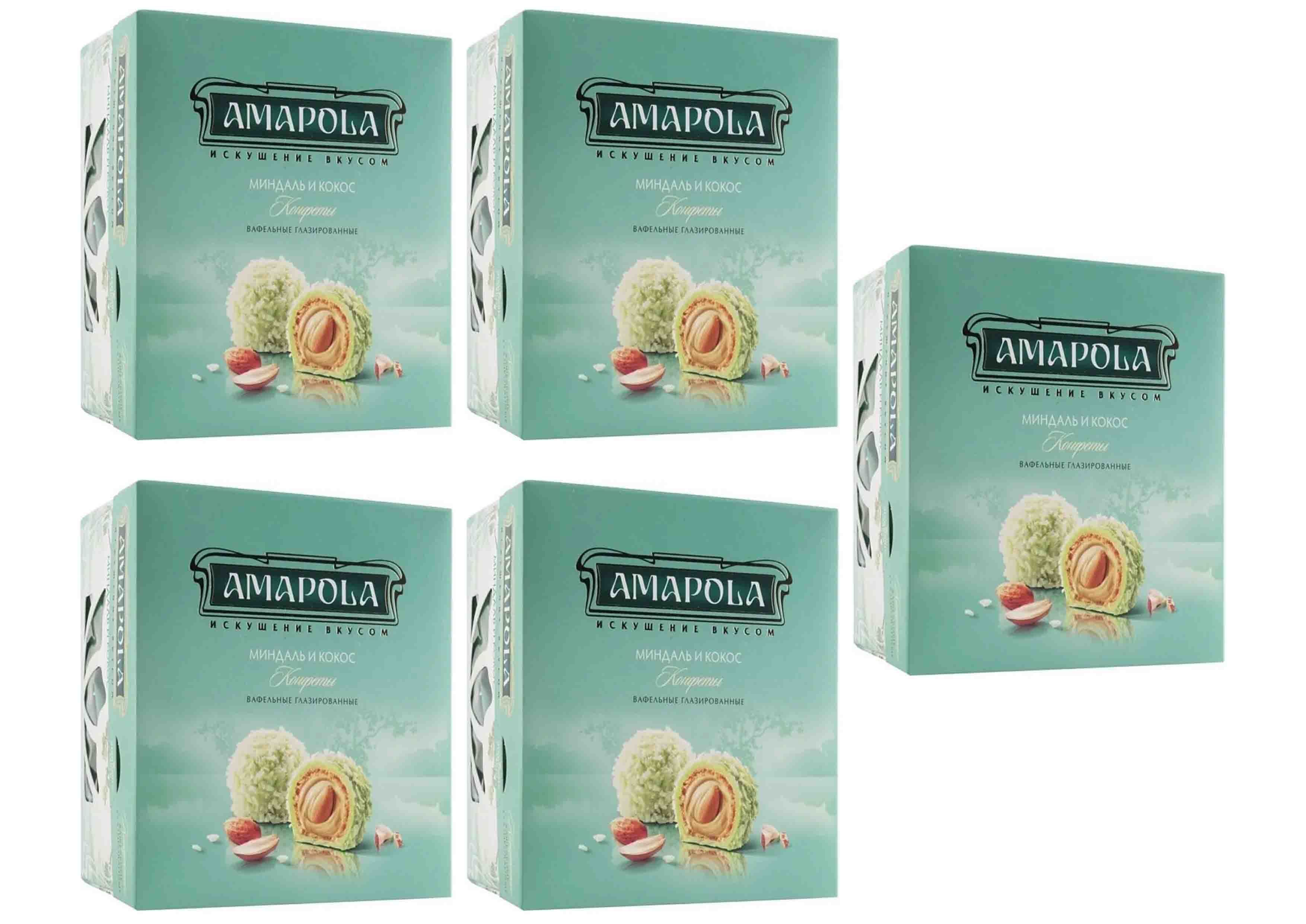 Конфеты Амапола Миндаль и Кокос 100гр 5шт - купить с доставкой по ...