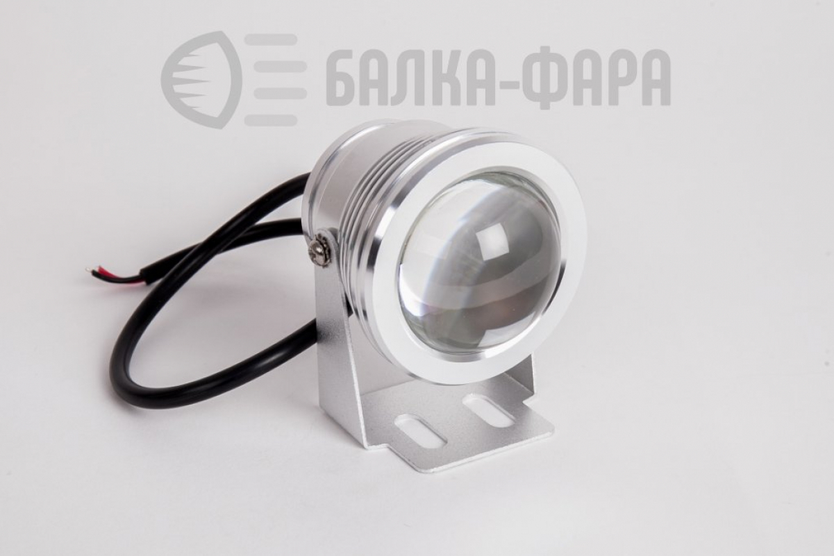Фара LED линзованная ближнего света, диаметр 75 мм, 10 Ватт, хром ...
