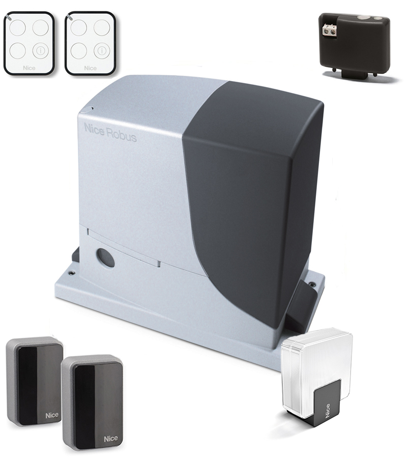 Полный комплект автоматики для откатных ворот RB600BDKCE (привод, приёмник, 2 пульта ...