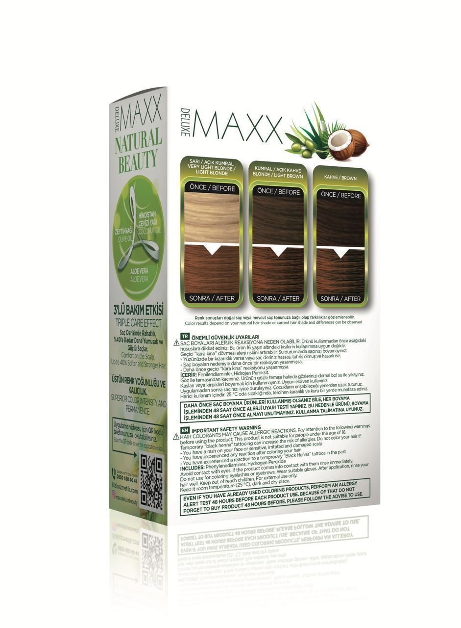 MAXX DELUXE / Краска для волос, без аммиака, на основе оливкового масла ...
