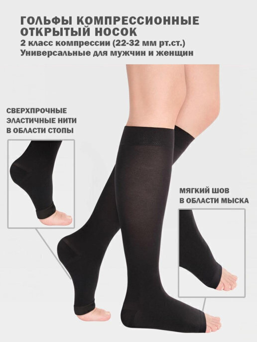 Гольфы компрессионные антиварикозные для женщин и мужчин Timed с ...