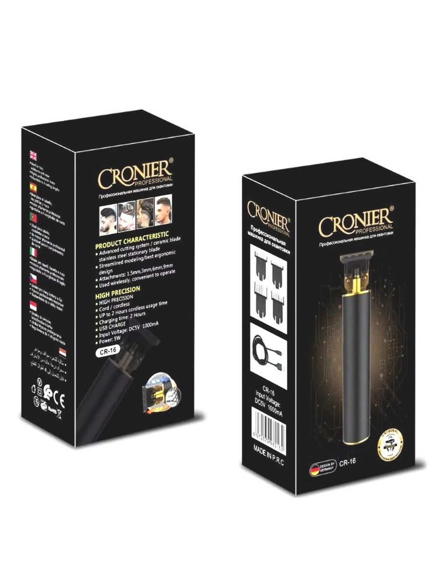 Купить триммер CRONIER Professional CR-16, серебристый по низкой цене ...
