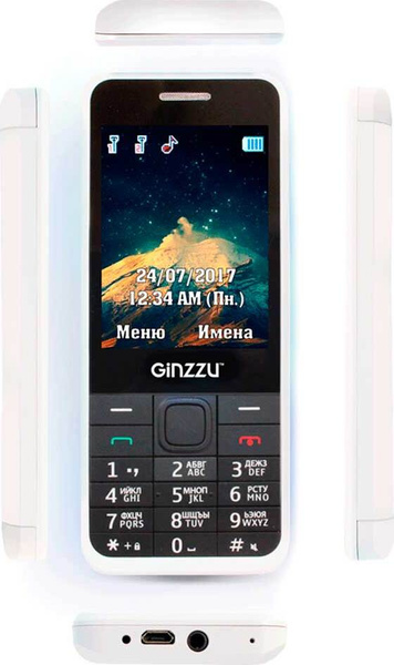 Мобильный телефон Ginzzu M108D, белый - купить по выгодной цене в ...