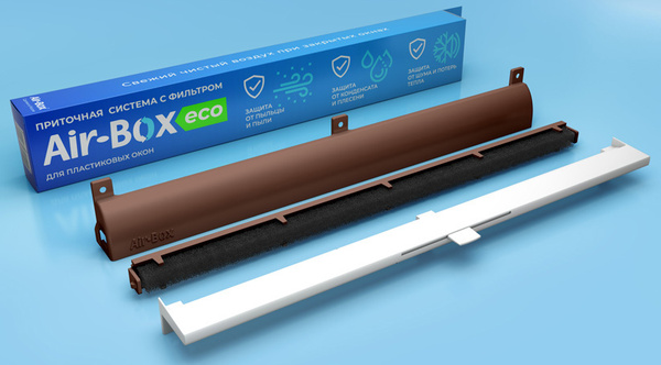 Оконный приточный клапан Air-Box Eco с фильтром комбинированный ...