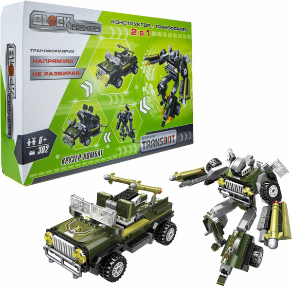 Характеристики Конструктор 1TOY Blockformers Transbot "Крузер-Комбат" подробное описание товара ...