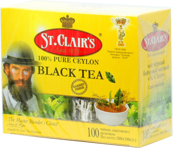 Чай St. Clair's черный 100 пак.* 2 гр. - купить с доставкой по выгодным ...