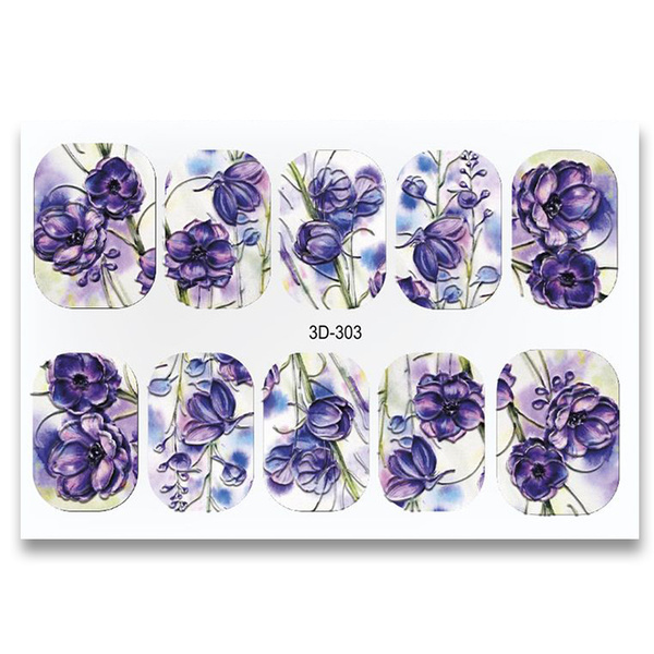 Вопросы и ответы о Anna Tkacheva, 3D слайдер для ногтей Цветы, 3D-303 – OZON (257890650)