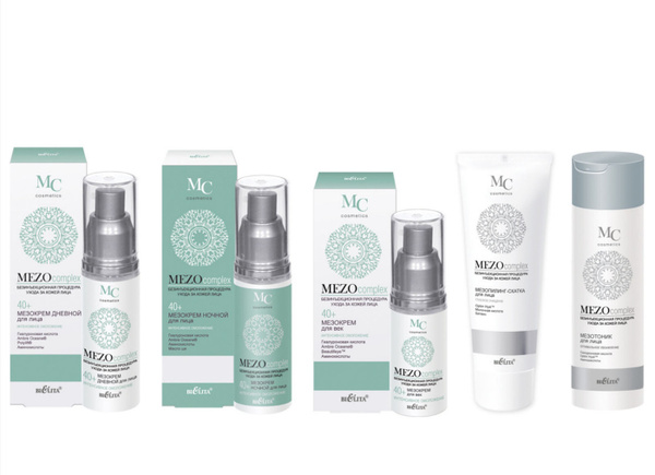Bielita MEZOcomplex 40+ Безинъекционная процедура ухода за кожей лица ...