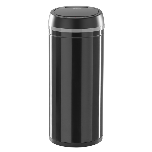 Мусорное ведро Tesler, Нержавеющая сталь, черный купить по доступной ...