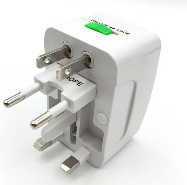 Универсальный адаптер для розеток All-In-One AU / UK / US / EU ...