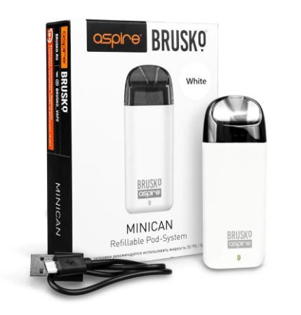 Brusko Minican Kit Pod, 350 mAh, White, устройство - купить с доставкой ...